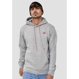 MIKON Herren Kapuzensweatshirt, grau, Gr. S, unifarben, 65% Baumwolle, 35% Polyester, Sweatshirts, mit hohem Tragekomfort