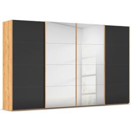 Schwebet&uuml;renschrank Rauch, B:360cm H:223cm T:68cm, schwarz, Holzwerkstoff, Schr&auml;nke, "Kleiderschrank Schrank Garderobe Schlafzimmerschrank