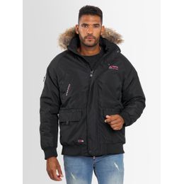 Arctic Seven Herren Winterjacke "ASArthuro", schwarz, Gr. L, Obermaterial: 100% Polyester; Innenseite: 100% Polyester; Futter: 100% Polyester;