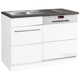 Sp&uuml;lenschrank KOCHSTATION, B:110cm H:85cm T:60cm, wei&szlig;, K&uuml;che, Schr&auml;nke, "KS-Trient", 110 cm breit, inkl. T&uuml;r/Socke f&uuml;r Einbaugeschirrsp&uuml;ler