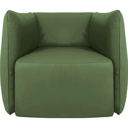 Sessel Egoitaliano, B:80cm H:68cm T:80cm, gr&uuml;n, Wohnzimmer, Sessel, "Ludo Loungesessel, Designsessel, Clubsessel, elegant und zeitlos", mit tollem