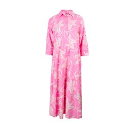 LIEBLINGSST&Uuml;CK LIEBLINGSST&Uuml;CK Damen Hemdblusenkleid "RorabethL", pink, Gr. 34, gemustert, mehrfarbig, Web, Obermaterial: 100% Viskose, Kleider, mit Tropicalprint