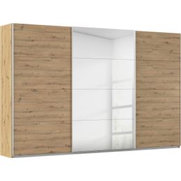 Schwebet&uuml;renschrank Rauch, B:360cm H:229cm T:62cmeiche artisan, Holzwerkstoff, Schr&auml;nke, "Kleiderschrank Schrank Garderobe Schlafzimmerschrank