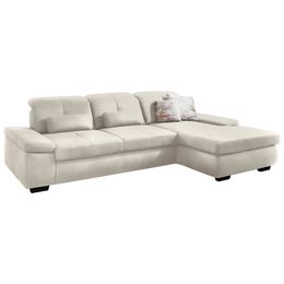 Ecksofa DIE PLANBAR, B:309cm H:85cm T:195cm, beige, 85% Polyester;15% Nylon, Wohnzimmer, Sofas, "MP-IN16012 L-Form, mit Federkern-Polsterung", inkl.