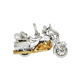 Jobo Herren Kettenanh&auml;nger "Anh&auml;nger Motorrad 16 mm", Silber 925 (Sterlingsilber)silber 925, Silber 925 (Sterlingsilber), Schmuckanh&auml;nger, 925 Silber