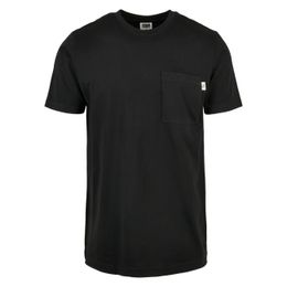 Urban Classics Damen T-Shirt "Urban Classics Herren Organic Cotton Basic Pocket Tee"schwarz, Gr. S, unifarben, 100% Baumwolle, Shirts