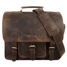 BAGAN Aktentasche, braun, Leder, vintage, Taschen, echt Leder