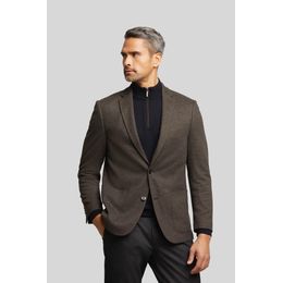 Bugatti Herren Jerseysakko, braun, Gr. 33, 56% Polyester, 42% Viskose, 2% Elasthan, Sakkos, inklusive w&auml;rmendem Westeneinsatz