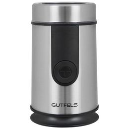 Gutfels Kaffeem&uuml;hle "COFFEE5010", B:9,8cm H:16,6cm T:9,8cm, silber, Kaffeem&uuml;hlen, 50 g Kapazit&auml;t, 200 Watt