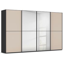 Schwebet&uuml;renschrank Rauch, B:360cm H:223cm T:68cm, beige, Holzwerkstoff, Schr&auml;nke, "Kleiderschrank Schrank Garderobe Schlafzimmerschrank SCALE-DUO",