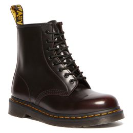 Dr. Martens Damen Schn&uuml;rboots "1460", Gr. 42, rot, Leder, gl&auml;nzend, Schuhe, Retro Stiefel, Boots mit zweifarbigem Vintage Finish