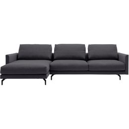 Ecksofa, B:300cm H:91cm T:172cm, schwarz, CREATION BY ROLF BENZ, Wohnzimmer, Sofas, "CR.414, Designecksofa, Polsterecke, L-Form", wahlweise aus