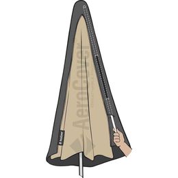 Sonnenschirm-Schutzh&uuml;lle AEROCOVERS, B:65cm H:292cm L:60cm, grau, Polyester, Planen, "Schirmh&uuml;lle H292x60/65", Schirmh&uuml;lle H292x60/65 cm