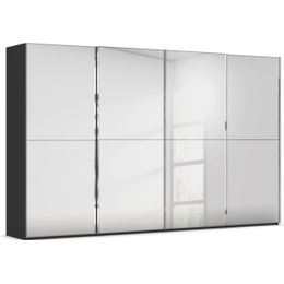 Schwebet&uuml;renschrank Rauch, B:360cm H:223cm T:68cm, schwarz, Holzwerkstoff, Schr&auml;nke, "Kleiderschrank Schrank Garderobe Schlafzimmerschrank