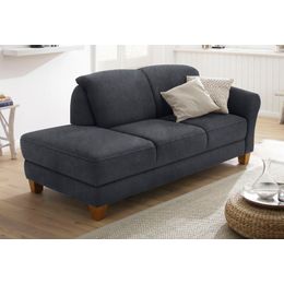 Recamiere Home Affaire, B:194cm H:84cm T:91cm, grau, Struktur (100% Polypropylen);Luxus-Microfaser (100% Polyester) 90% Polyester/10%