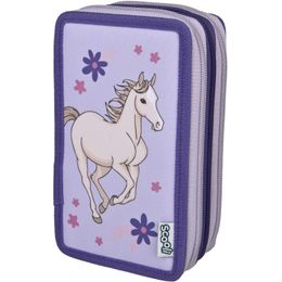 Scooli Kinder Federm&auml;ppchen "Tripledecker"magic horse, Polyester, Schreibger&auml;teetuis