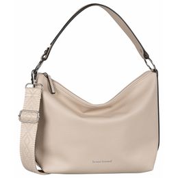 Bruno Banani Damen Schultertasche "Amalfi", beige, Lederimitat, Taschen, Handtasche Damen Tasche Schulterriemen