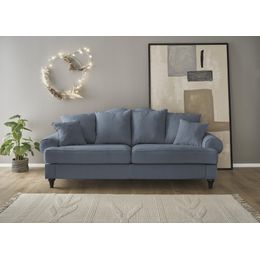 3,5-Sitzer Home Affaire, B:230cm H:95cm T:100cm, blau, Sofas, "WESTMINSTER", mit Federkern-Polsterung