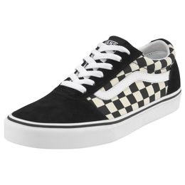 Vans Damen Sneaker "Ward", Gr. 38, schwarz-wei&szlig;, Leder, Textil, Schuhe