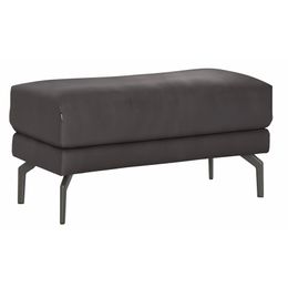 Hockerbank, B:93cm H:45cm T:48cm, braun, CREATION BY ROLF BENZ, Chenille COCO (72% Polyester 15% Baumwolle 13% Polyacryl);Flachgewebe VICTORIA (41%