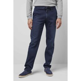 MEYER Herren 5-Pocket-Jeans "LOOSE", blau, Gr. 38, unifarben, 90% Baumwolle, 8% Polyester, 2% Elasthan, Jeans, mit Super-Stretch
