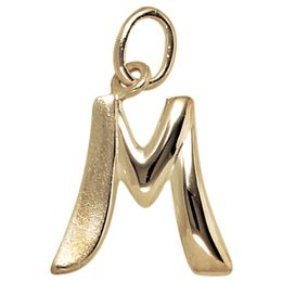 Buchstabenanh&auml;nger Jobo "Anh&auml;nger Buchstabe", gelbgold 375, Schmuckanh&auml;nger, Damen, M, Gelbgold 375, 375 Gold