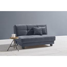 ell+ell Schlafsofa ELL + ELL, B:145cm H:90cm T:100cm, blau, 100% Polyester, Jugendzimmer, Sofas, "Tilda", Breite 145 cm, inkl. 2 Zierkissen