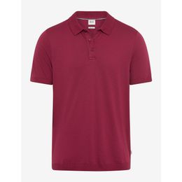 Brax Herren Polo Style PARVIS wildberry, dunkelrot, Gr. L