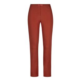 Stehmann Damen Stretch-Hose, braun, Gr. 40, unifarben, Obermaterial: 72% Viskose, 25% Polyamid, 3% Elasthan, Hosen, mit Schlitz