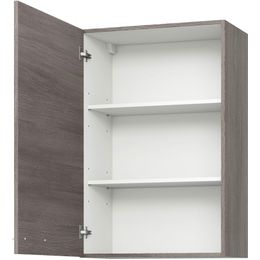 H&auml;ngeschrank KOCHSTATION, B:60cm H:90cm T:35cm, grau, K&uuml;che, Schr&auml;nke, "KS-Trea O60-90", inklusive zwei Einlegeb&ouml;den, Breite 60 cm, H&ouml;he 90 cm