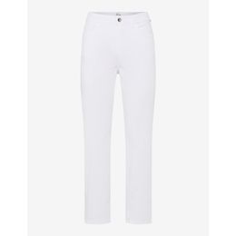 Brax Damen Five-Pocket-Hose Style CAROLA S WHITE, denim wei&szlig;, Gr. 34