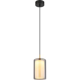 Globo LIGHTING LED Pendelleuchte "LAMPIGNA", 1 Stk.schwarz, Leuchten, H&auml;ngelampe/H&auml;ngeleuchte/Wohnzimmer/Esstisch/rauchfarben