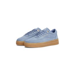 Tommy Hilfiger Damen Plateausneaker "MODERN COURT SNEAKER SUEDE", Gr. 41, blau, Veloursleder, unifarben, Schuhe, Freizeitschuh, Halbschuh, Schn&uuml;rer