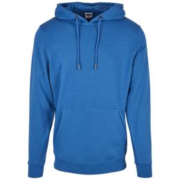 Urban Classics Herren Rundhalspullover "Urban Classics Herren Basic Terry Hoody"sportyblau, Gr. L, unifarben, 65% Baumwolle, 35% Polyester, Pullover