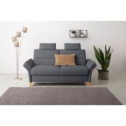 3-Sitzer Home Affaire, B:186cm H:90cm T:89cm, lila, 100% Polyester, Sofas, "Westerland", Federkern-Polsterung. wahlweise mit Armlehnfunktion