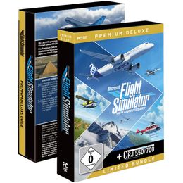 Aerosoft Spielesoftware "Microsoft Flight Simulator Bundle Premium Deluxe + CRJ 550/700", PC, transparent, Spielesoftware
