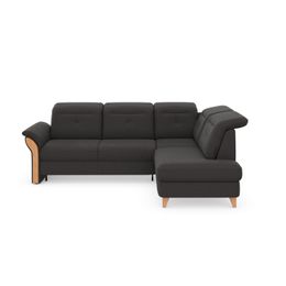 Ecksofa Home Affaire, B:269cm H:92cm T:200cm, grau, Luxus-Microfaser Euphora 100% Polyester, ;Easy Care: 98% Polyester, 2% Polyamid;Luxus-Microfaser