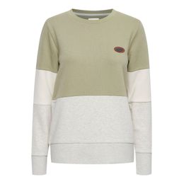 oxmo Damen Longpullover "Sweatshirt OXTrine", gr&uuml;n, Gr. XL, Obermaterial: 60% Baumwolle CO. 40% Polyester PES., Sweatshirts