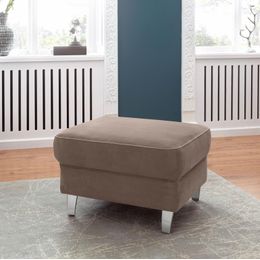 Sit & More Hocker SIT & MORE, B:75cm H:47cm T:63cm, braun, Kunstleder SOFTLUX;Luxus-Microfaser ALTARA NUBUCK (100% Polyester);Struktur (100% Polyester),