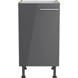 Sp&uuml;lenschrank Optifit, B:45cm H:87cm T:58,4cm, schwarz, Holzwerkstoff, K&uuml;che, Schr&auml;nke, "Klara", Breite 45 cm