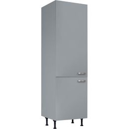 Seitenschrank KOCHSTATION, B:60cm H:211,8cm T:58,4cm, grau, K&uuml;che, Schr&auml;nke, "KS-Cara"