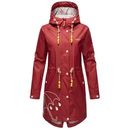 Marikoo Damen Outdoorjacke "Dancing Umbrella", rot, Gr. M, Obermaterial: 70% Polyester, 30% Polyurethan, Innenseite: 100% Polyester, Futter: 100%