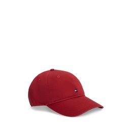 Tommy Hilfiger Baseball Cap "FLAG SOFT"regatta rot, unifarben, Web, Baumwolle, Caps, Regular fit mit festem Schirm