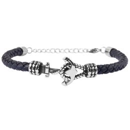 Adelia&acute;s ADELIA ́S Damen Armband "Damen Armband aus Leder 20 cm", 20cm, Lederblau, Leder, Armb&auml;nder, Eine sch&ouml;ne Geschenkidee f&uuml;r jeden Anlass