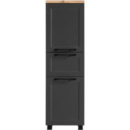 Midischrank Welltime, B:40cm H:130cm T:35cm, grau, MDF, Badezimmer, Schr&auml;nke, "Lana", Badm&ouml;bel, 40 cm breit