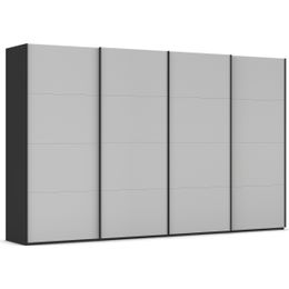 Schwebet&uuml;renschrank Rauch, B:360cm H:223cm T:68cm, grau, Holzwerkstoff, Schr&auml;nke, "Kleiderschrank Schrank Garderobe Schlafzimmerschrank SCALE-FYRA",
