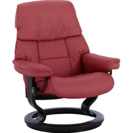 Relaxsessel stressless, B:79cm H:98cm T:76cm, rot, Leder BATICK: BATICK ist ein leicht korrigiertes, durchgef&auml;rbtes und genarbtes M&ouml;belleder, bei dem