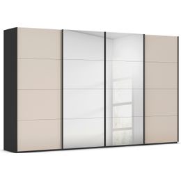 Schwebet&uuml;renschrank Rauch, B:360cm H:223cm T:68cm, beige, Holzwerkstoff, Schr&auml;nke, "Kleiderschrank Schrank Garderobe Schlafzimmerschrank SCALE-FYRA",
