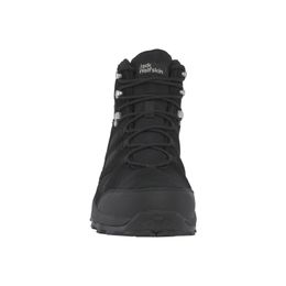 Jack Wolfskin Damen Wanderschuh "TRAIL HIKER TEXAPORE MID M", Gr. 44, schwarz, Leder, Textil, Schuhe, wasserdicht, Trekkingschuh