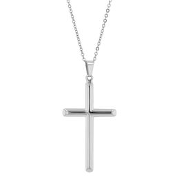 Adelia&acute;s ADELIA ́S Damen Kettenanh&auml;nger "Unisex Anh&auml;nger &ndash; Kreuz Kreuzanh&auml;nger aus Edelstahl", Edelstahlschwarz, Edelstahl, Schmuckanh&auml;nger, Perfekt zum